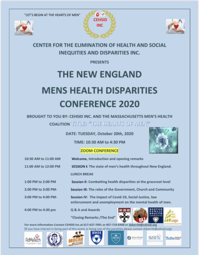 New England Men’s Health Disparities Conference 2020 – CEHSID.org